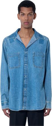 Maison Margiela Homme, Chemises, Bleu, Taille: L Chemise en jean boutonn&eacute;e