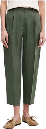 Benetton Pantalon Large - Femme - Pantalons - Vert - Taille: 36 FR
