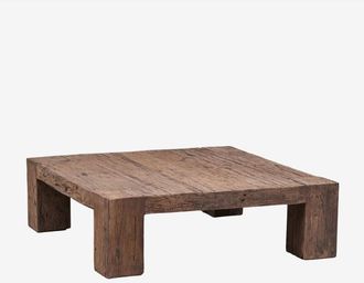 Sklum Sklum - Quadratischer Couchtisch 100x100 cm aus recyceltem Juvira-Holz 100 x 100 cm