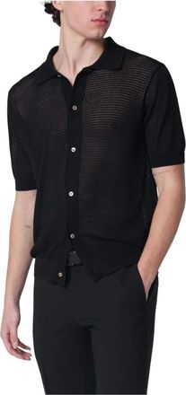 Tagliatore Homme, Chemises, Noir, Taille: 2XL Polo Camicia