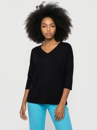 Gerard Darel T-shirt fluide &agrave; col V- ADRYANNA - Noir