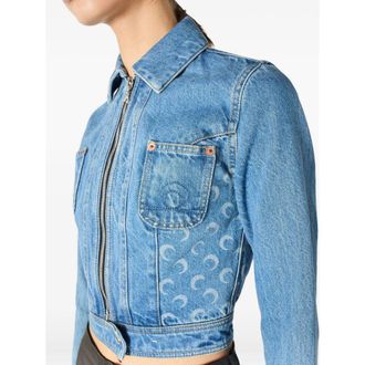 Marine Serre Cden Jacket - Blue