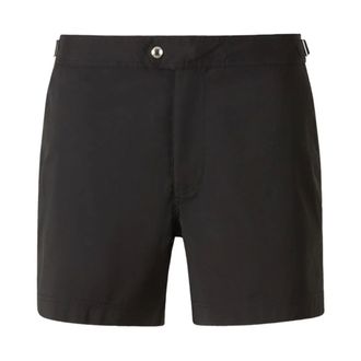 Tom Ford Homme, Maillots de bain, Noir, Taille: S Nylon Contrast Swim Short