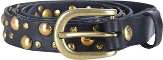 Campomaggi Ceinture en cuir &agrave; clous - Femme - Accessoires - Noir - Taille: 80 CM