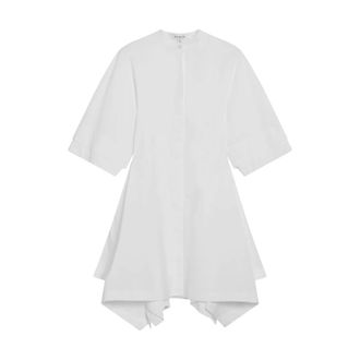 Alaia Femme, Robes, Blanc, Taille: 38 FR Panelled Poplin Dress