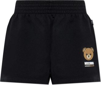 Moschino Femme, Shorts, Noir, Taille: 40 FR Shorts Logo