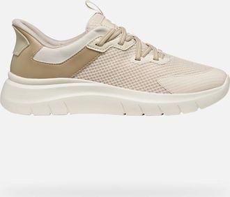 Geox Schuhe Plummery Plus Dame Beige/off-white