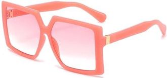 Generic Lunettes de soleil tendance en métal pour femmes et hommes - Lunettes de luxe vintage pour conduite en plein air - Lunettes de voyage UV400, Rose., Ta