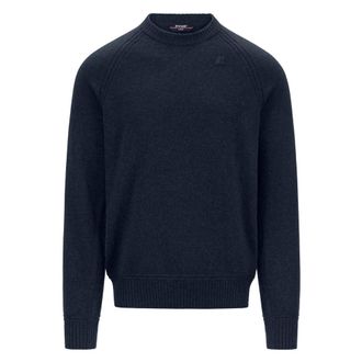 K-Way Sebas Crewneck Jumper - - Knitwear - Herren - Blau - L
