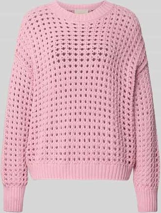 Juvia Relaxed Fit Pullover mit Lochmuster