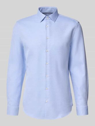 Jake*s Slim Fit Businesshemd mit Strukturoptik