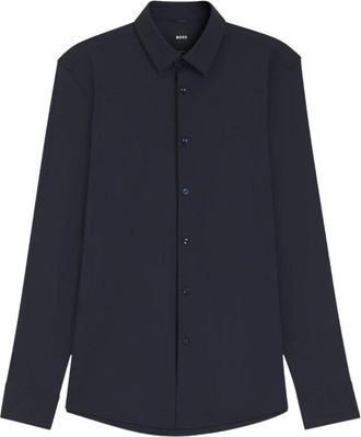 HUGO BOSS Chemise slim fit stretch - Homme - Chemises - Bleu - Taille: XL