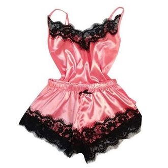 Generic Ensemble sous Vetement Sexy Femme rotique Club Libertin Sein Nu String Biefs Ouvert Latex Simili Cuir PU Robe ete Courte Fine Bretelles Nuisette Vêtem