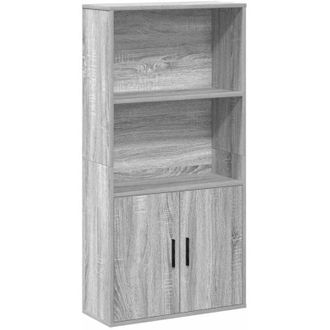 vidaXL Bibliothèque sonoma gris 60x24x120 cm bois dingénierie Vidaxl