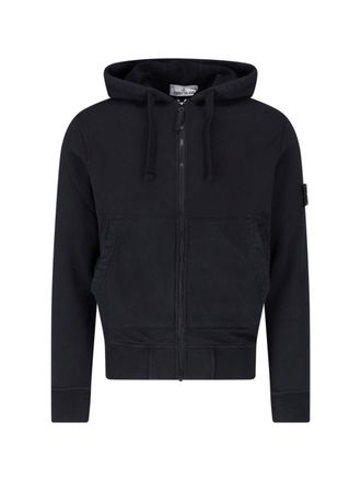 Stone Island Zip Hoodie Sweatshirt Compass
