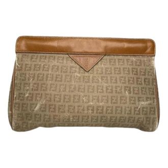 Fendi Pre-owned Canvas Clutch - - Pre-owned - Damen - Braun - ONE SIZE