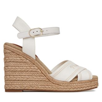 Tommy Hilfiger Espadrilles Tommy Hilfiger Tommy Hilfiger Espad High Wedge FW0FW08668 &Eacute;cru