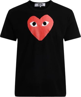 Comme Des Gar&ccedil;ons Homme, Tops, Noir, Taille: XL T-Shirt avec Imprim&eacute; Coeur