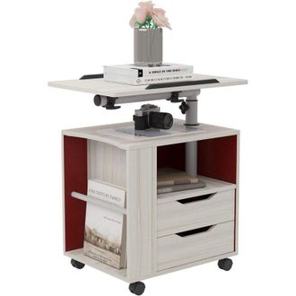 Need Table de chevet pour ordinateur portable en bois, plateau r&eacute;glable en hauteur et pivotant