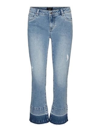 Vero Moda Vero Moda Womens VMSHEILA MR Kick Flare FD Jeans GU3173 Hose, Medium Blue Denim, SW / 32L