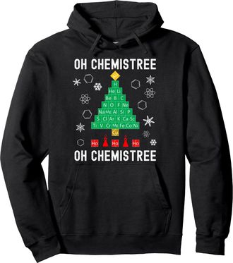 MathWare Lustige Nerdy Weihnachten Oh Chemistree Chemielehrer Weihnachten Pullover Hoodie