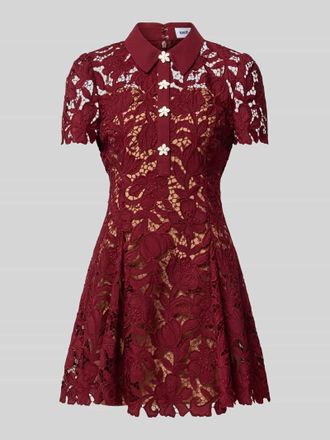 Self Portrait Minikleid mit Allover-Spitzenbesatz
