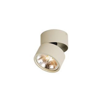 QAZQA Modern Moderner Deckenstrahler Beige G9 rund schwenk- und neigbar - Go Nine I Wohnzimmer I Schlafzimmer - Aluminium Rund - LED geeignet G9