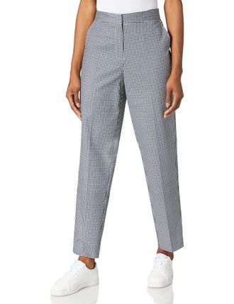 Tommy Hilfiger Damen SLUB CO SLIM ANKLE PANT Hose, blau, 42