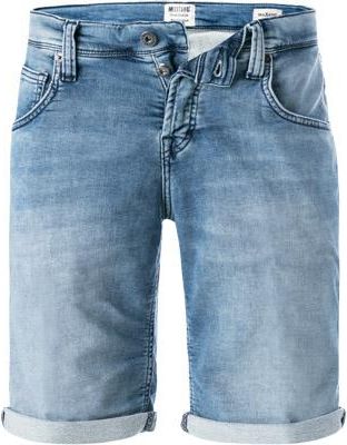Mustang Jeans Herren Jeansshorts blau Baumwoll-Stretch