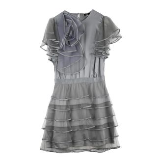 Elisabetta Franchi Damen, Kleider, Grau, LGr&ouml;&szlig;e