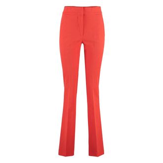 Genny Flared Hosen - - Trousers - Damen - Rot - XS