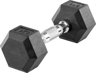 Sport-Tec Hex Kompakthantel aus Gummi, 3 kg, Hexagon-Hantel