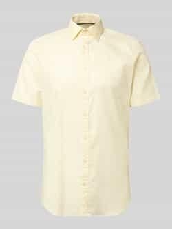 Jake*s Slim Fit Business-Hemd aus Baumwolle mit Kentkragen