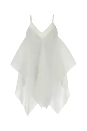 J.W.Anderson Pliss&eacute; Polyester Tank Top - White