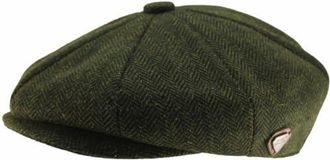 Generic Royal Stallion Wool Baker Boy Casquette, Chevrons olives, M