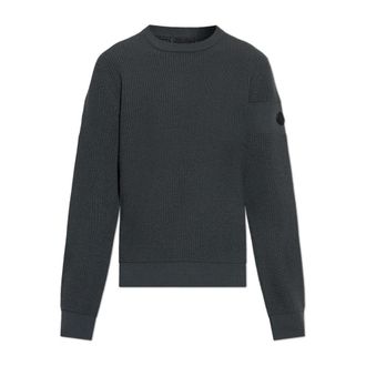 Moncler Logo Wollpullover - - Knitwear - Herren - Grau - S