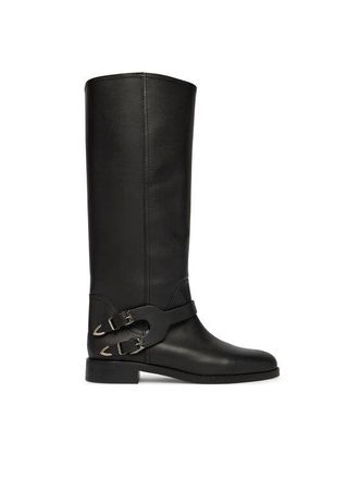 Pinko Klassische Stiefel Cheval 02 SD0635P001 Schwarz