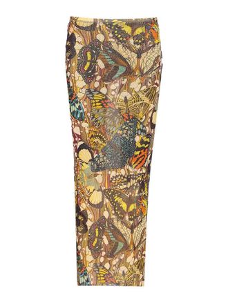 Jean Paul Gaultier Jupe Midi - Jaune