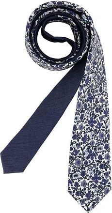 Olymp Herren Krawatte blau Gemustert