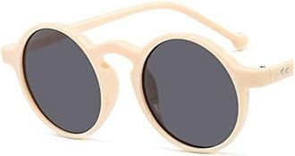 Generic Lunettes de soleil rondes rétro pour hommes et femmes pour le tir de rue, vacances en plein air, lunettes de soleil de plage (couleur : E, taille : 1)