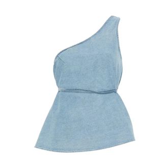 BASERANGE Eye Top - - Tops - Damen - Blau - S