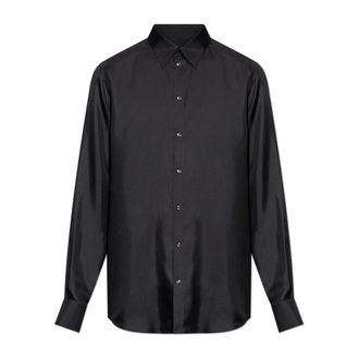 Dolce & Gabbana Homme, Chemises, Noir, Taille: 3XL Chemise en soie