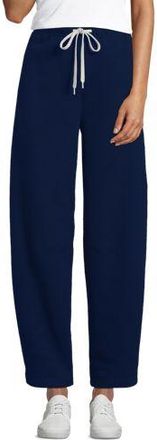 Lands End Serious Sweats High Waist Barrel-Jogginghose, Damen, Gr&ouml;&szlig;e:48-50 regular, Blau, Baumwoll-Mischung/Polyester-Mischung, by Lands End