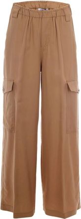 Liu Jo Femme, Pantalons, Brun, Taille: 40 FR Wide Pantalons