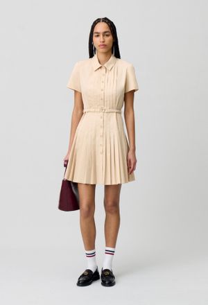 Claudie Pierlot Knielanges Kleid mit Kn&ouml;pfen