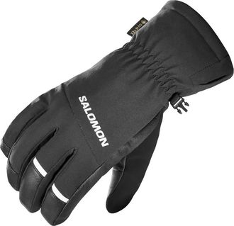 Salomon gants &agrave; bande logo - Noir