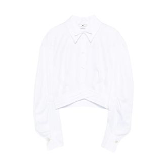 Elisabetta Franchi Damen, Blusen & Hemden, Wei&szlig;, SGr&ouml;&szlig;e