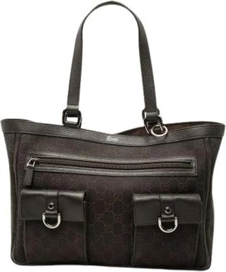 Gucci Pre-owned Abbey D-Ring Tote Bag - Femme - Pre-owned - Brun - Taille: ONE Size