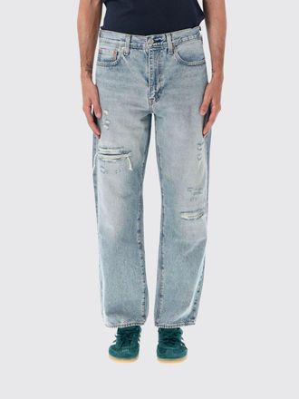 Levi's Jean 568 coupe droite en denim d&eacute;lav&eacute; &agrave; taille mi-haute