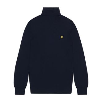 Lyle & Scott Merino Rollkragenpullover Strick - - Knitwear - Herren - Blau - L